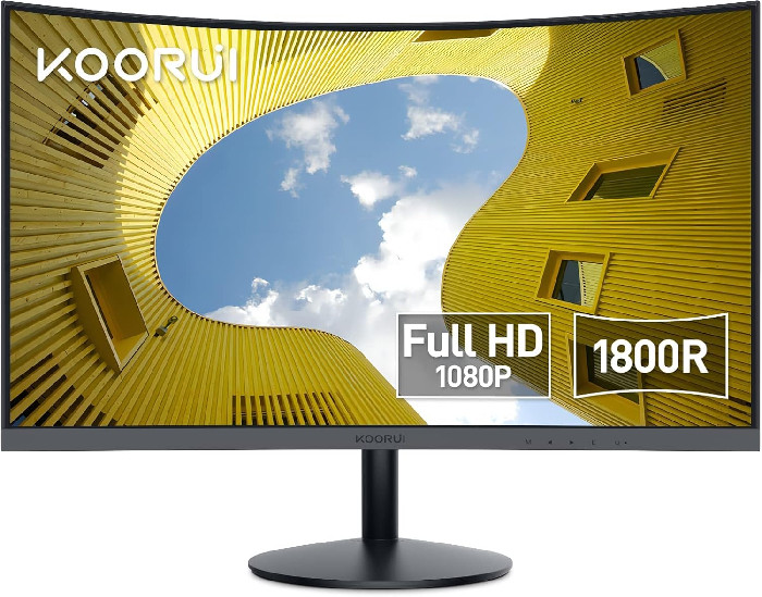 Monitor curvo Full HD schermo VA da 23,6 pollici :: SafePos23